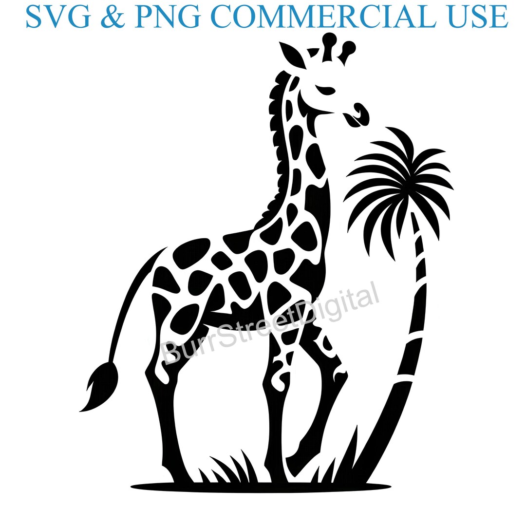 Giraffe SVG & PNG Digital Files, Vector Graphic Design Print Laser ...