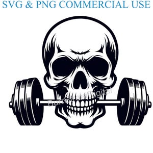 Skull SVG & PNG Digital Files, Vector Graphic Design Print Laser ...