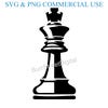 King Chess Piece SVG, Chess King Silhouette SVG Cut Table Design,svg ...