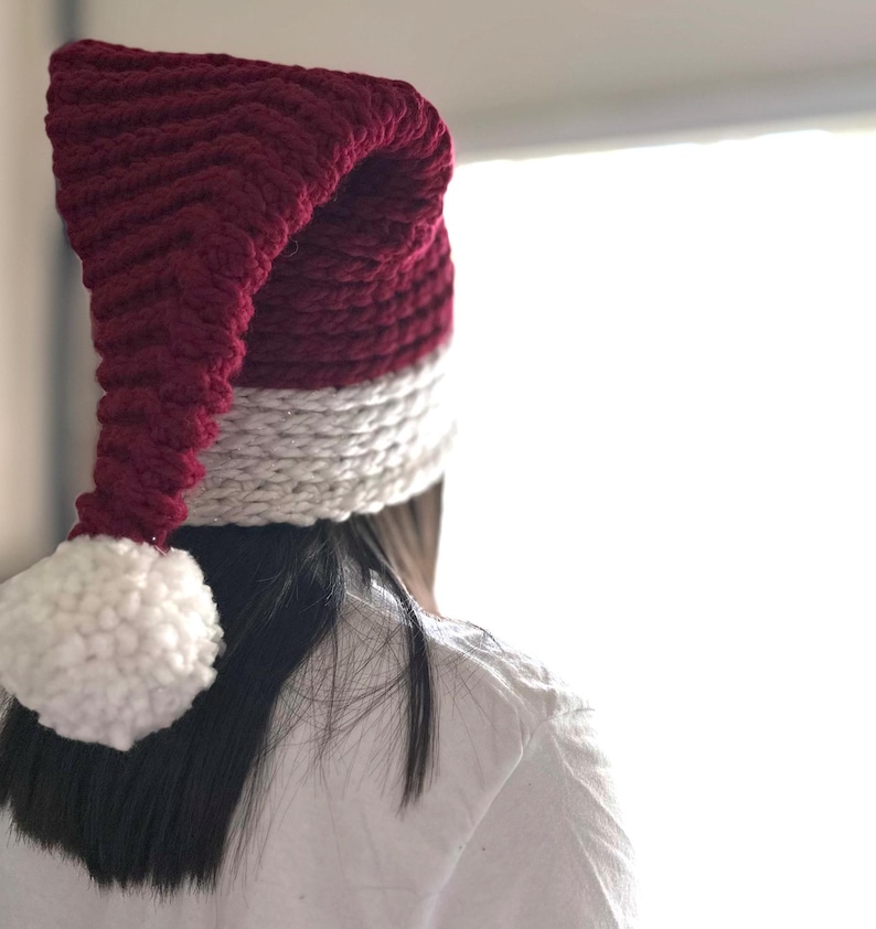 Chunky Santa Hat Pattern - Crochet PATTERN - Etsy