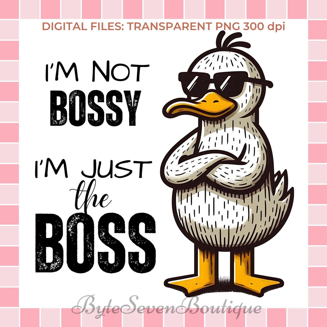 Boss Lady PNG Funny Animal Meme Sarcastic Shirt Design for Women Boss ...