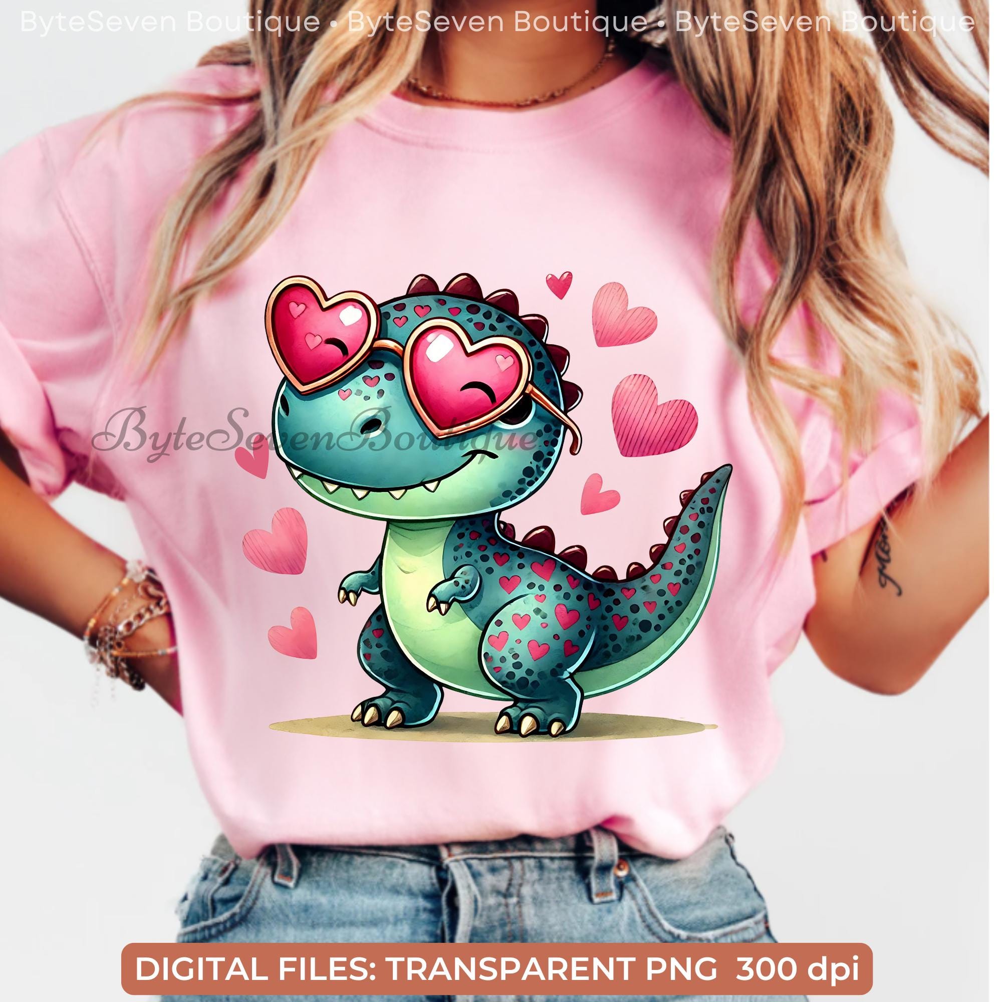 T-rex PNG Valentine's Day Png Romantic Png Dino Png Valentines Kids Png ...