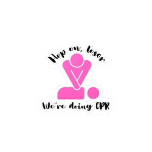 CPR Sticker Vinyl Decals - Etsy
