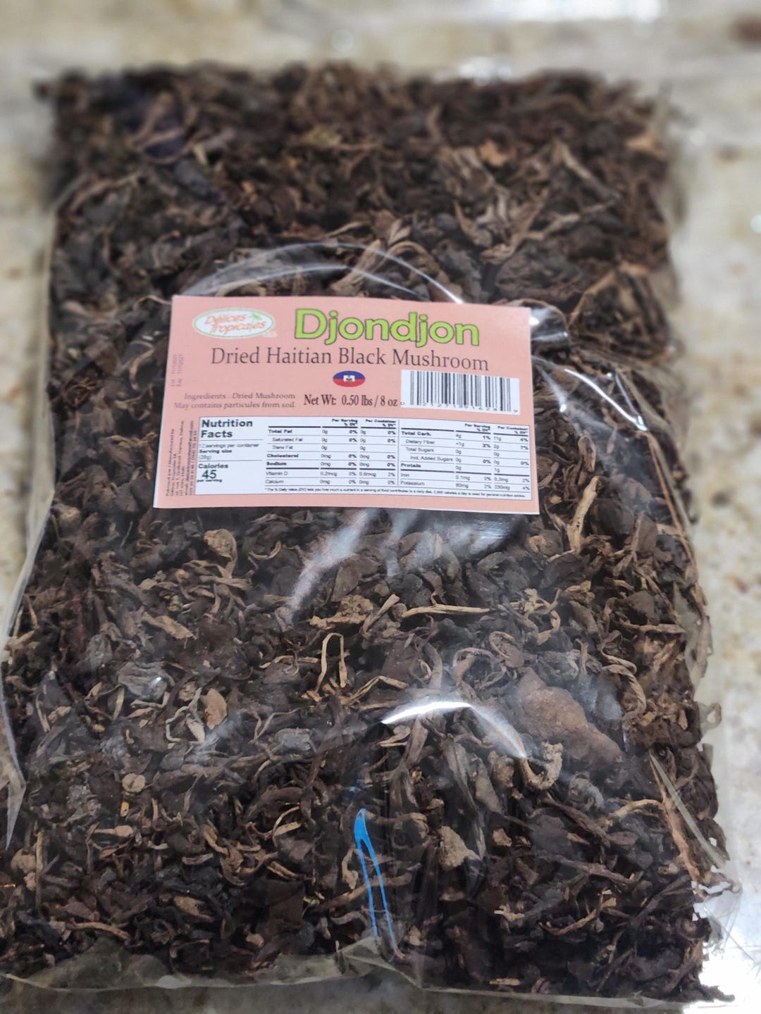 Djondjon( 1 Gros Mamit) / Clean Black Mushroom / Haitian Mushroom ...