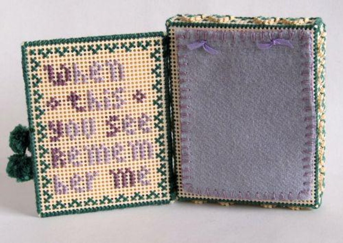 Perforated Paper Kitty Needle Case Designed by Idele Gilbert - Etsy