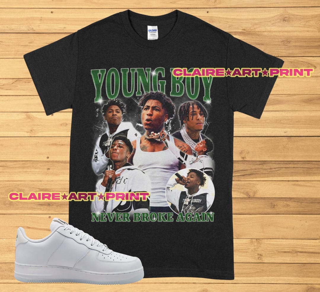YOUNGBOY Never Broke Sweatshirt, Rap Shirt, Kentrell Desean Gaulden ...