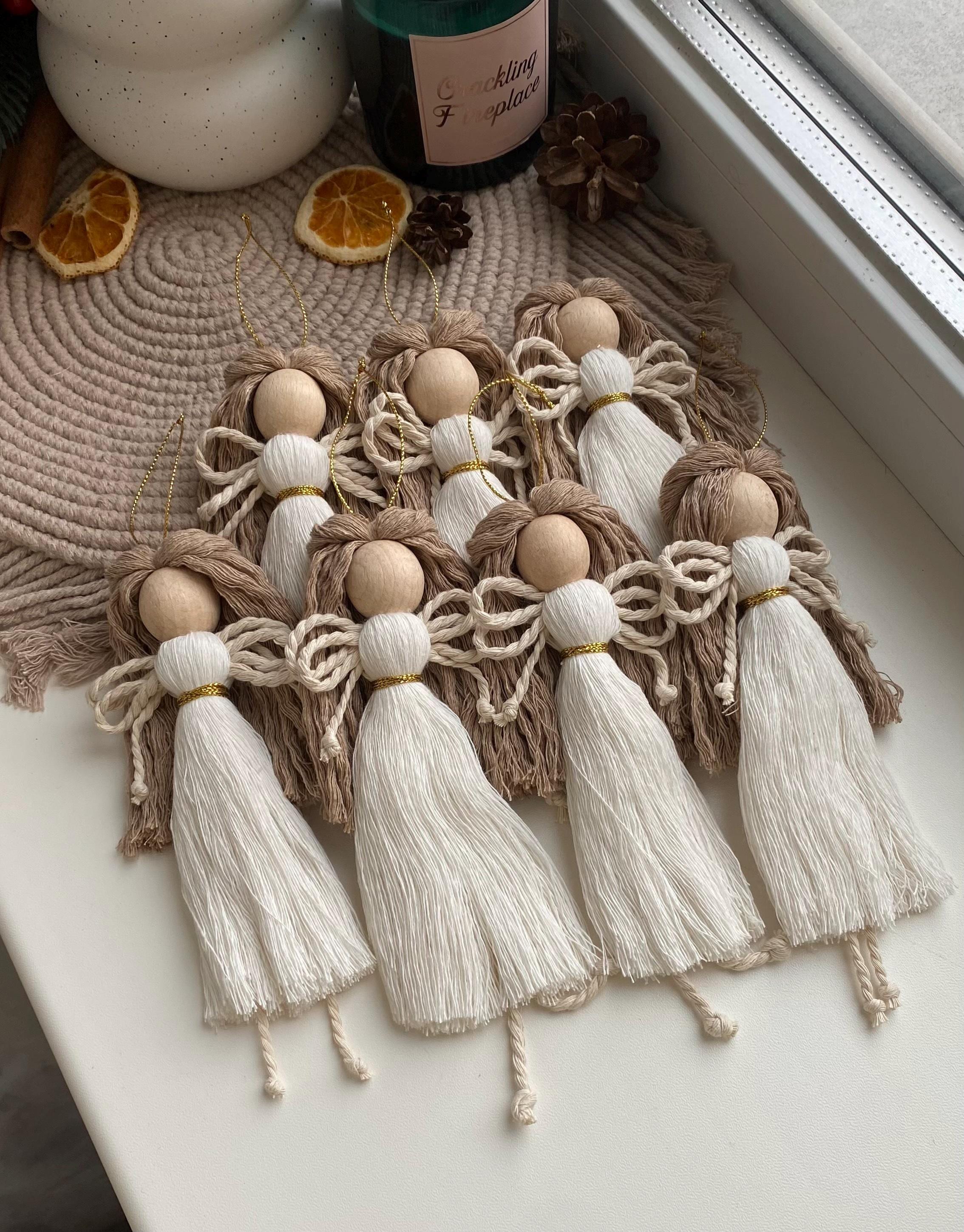 Macrame Christmas Angel, Handmade Christmas Tree Decoration, Christmas ...