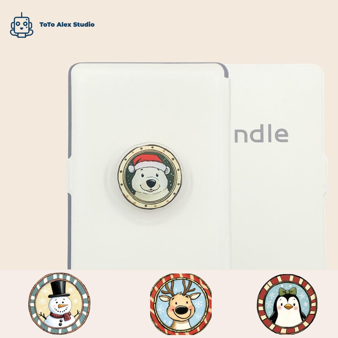 Cute Christmas Kindle Grip Christmas Kindle Grip Holiday-themed Kindle ...