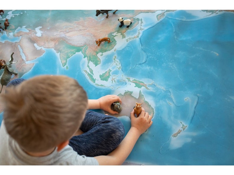 Montessori Map of the World - Etsy
