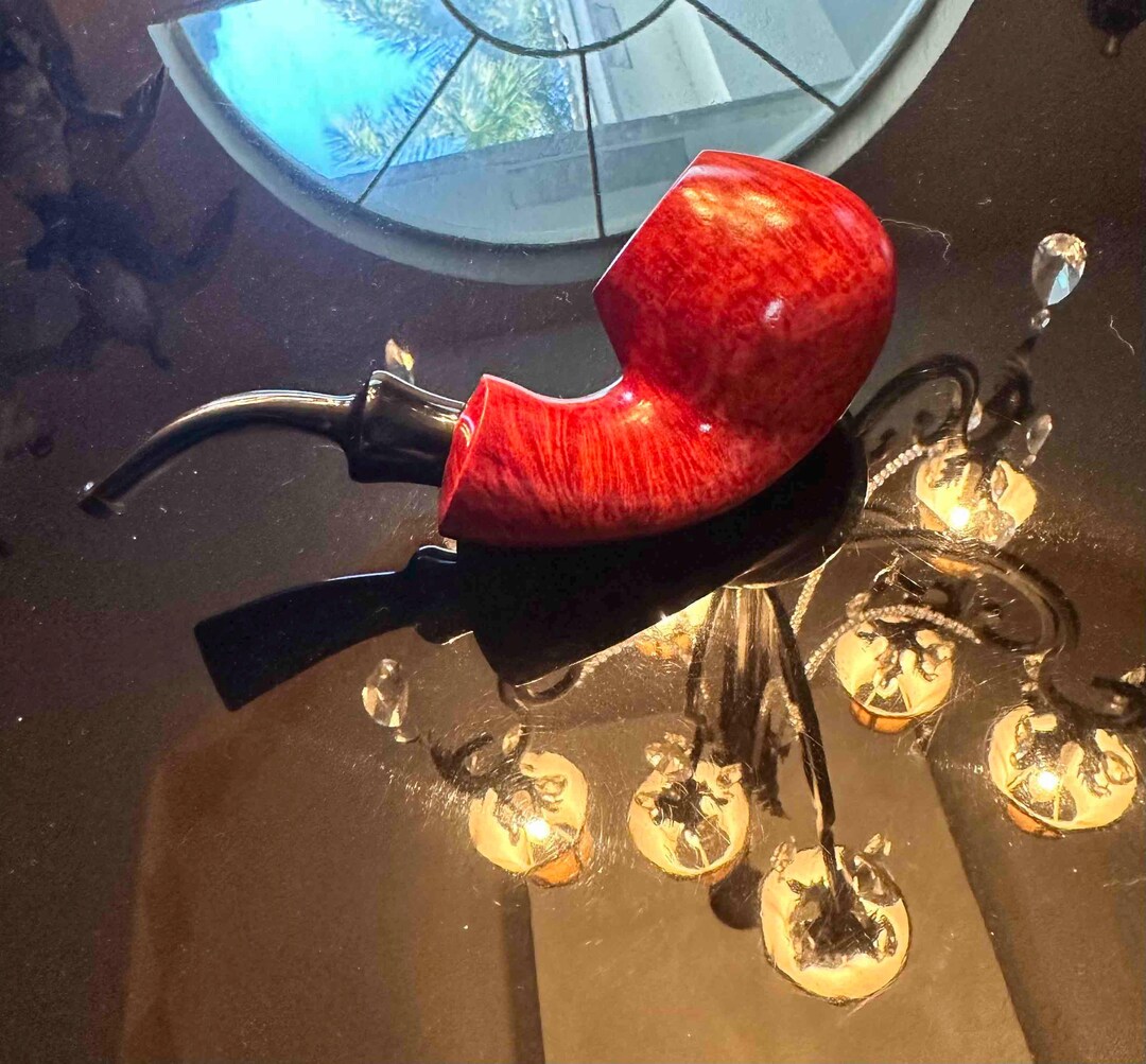 Debonair Red Blowfish Briarwood Smoking Pipe - Etsy