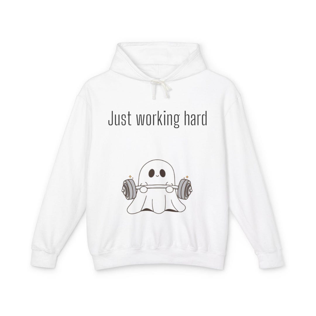 Ghost Lifting Weights Hoodie - Etsy