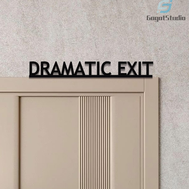 Exit Sign - Etsy UK