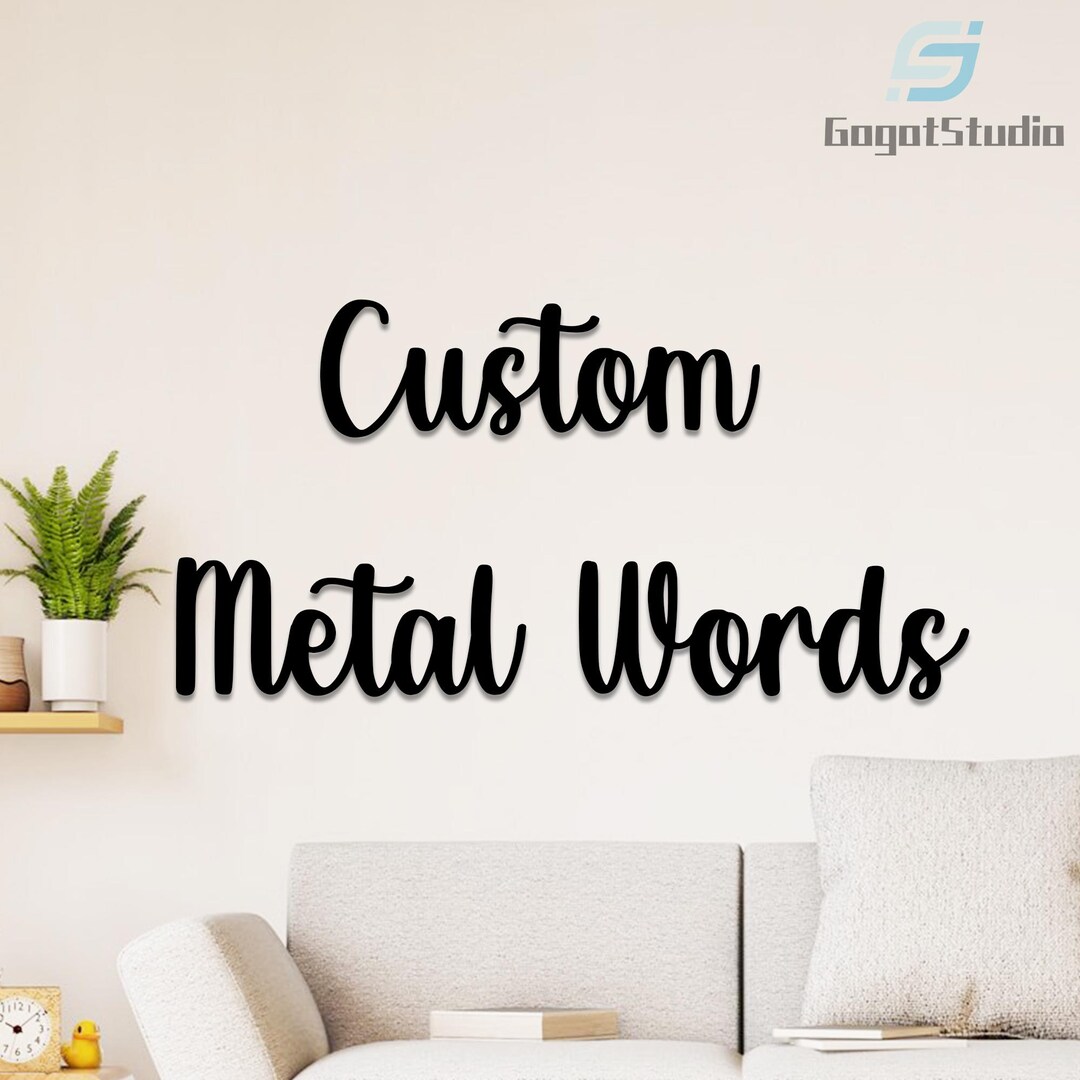 Custom Metal Words,custom Metal Sign, House Sign,wall Sign,wall Art ...