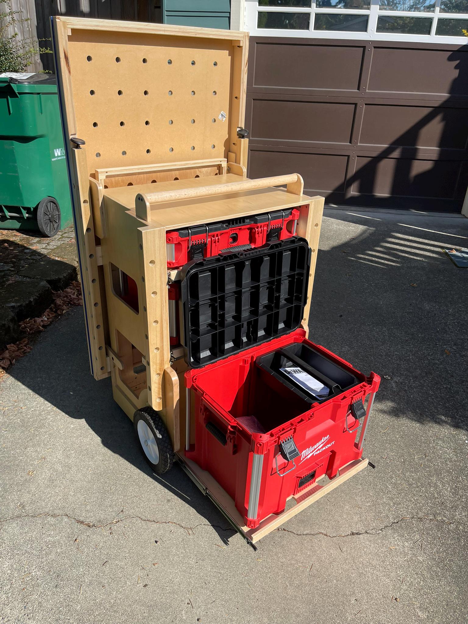 Workbench Rolling Cart (wroc) Packout Toolbox Plans - Imperial - Etsy