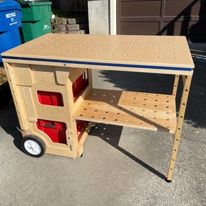 Workbench Rolling Cart (wroc) Packout Toolbox Plans - Imperial - Etsy