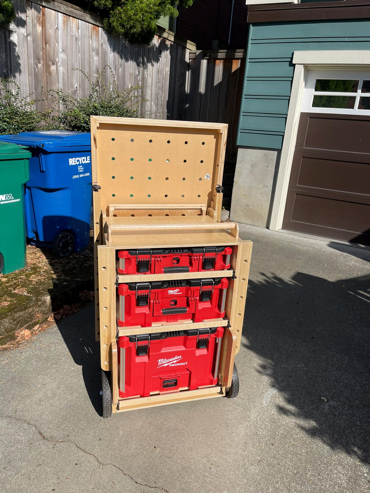 Workbench Rolling Cart (wroc) Packout Toolbox Plans - Imperial - Etsy