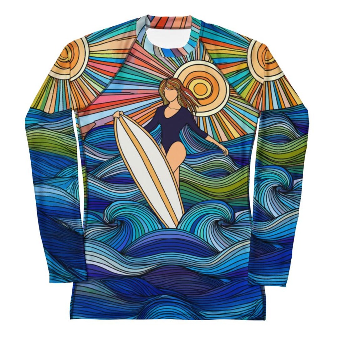 Surfer in the Sun | Women's Rashie UPF 50+ - Etsy