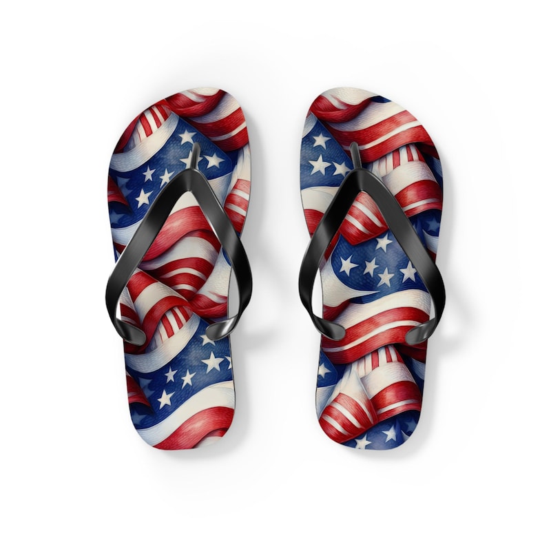 Patriotic Flip Flops - Etsy