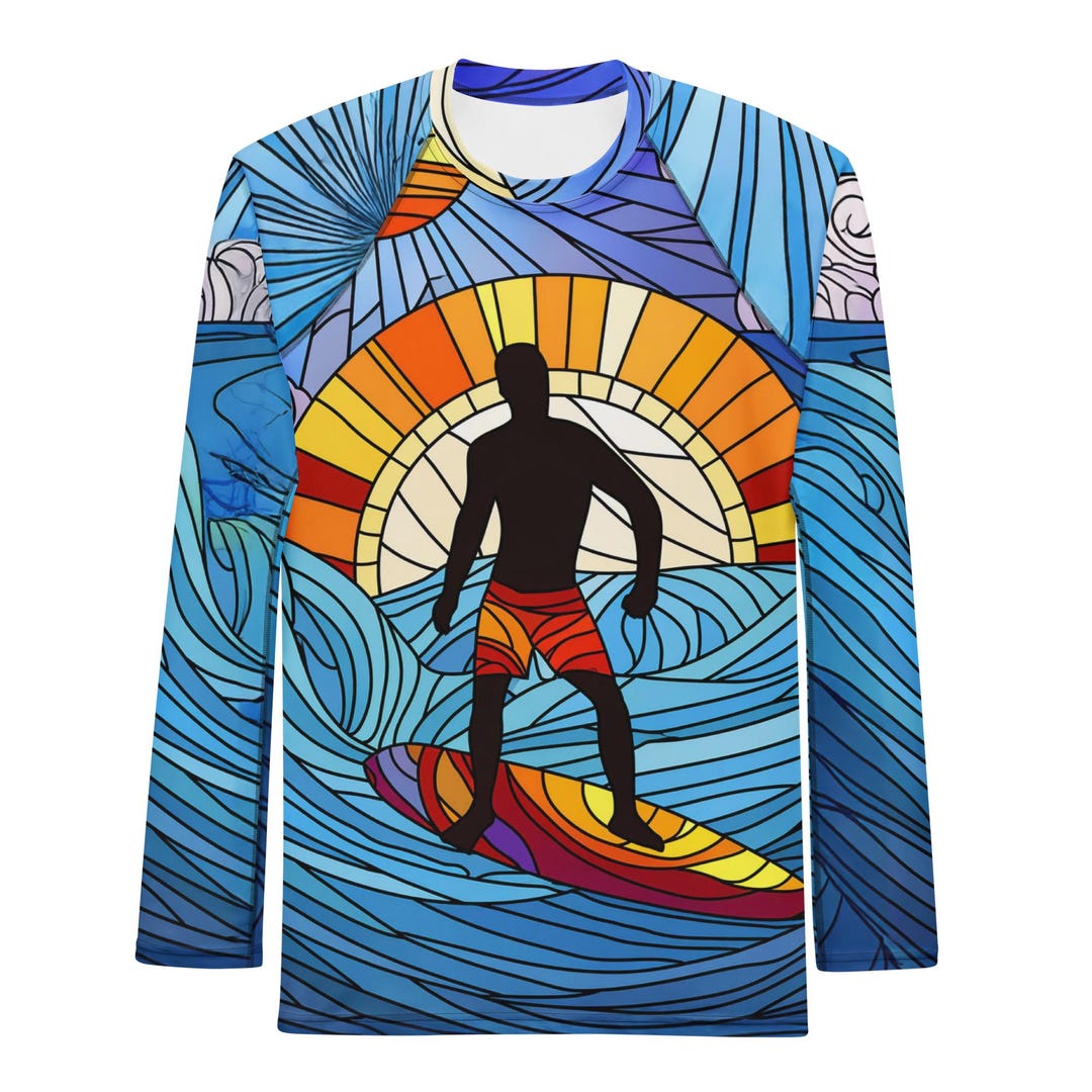 Men's Surfer Rash Guard - Etsy
