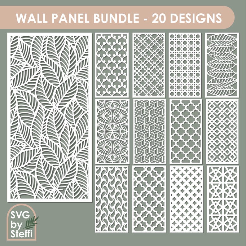 Wall Panel Svg Decorative Panel Svg Vertical Wood Panel Laser Cut ...