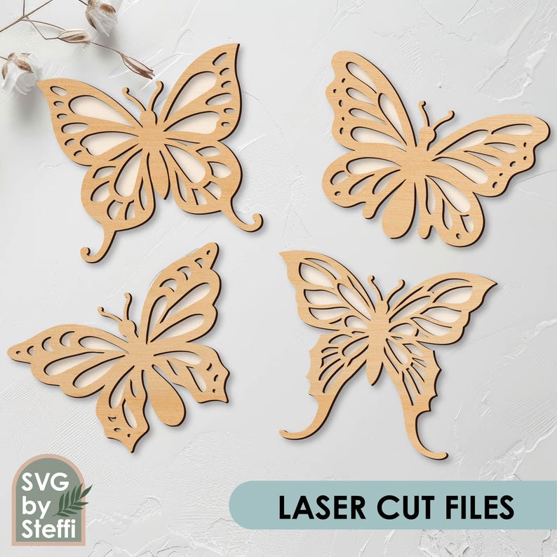 Butterfly Svg Bundle Butterflies Svg Laser Cut Files 3d Layered ...