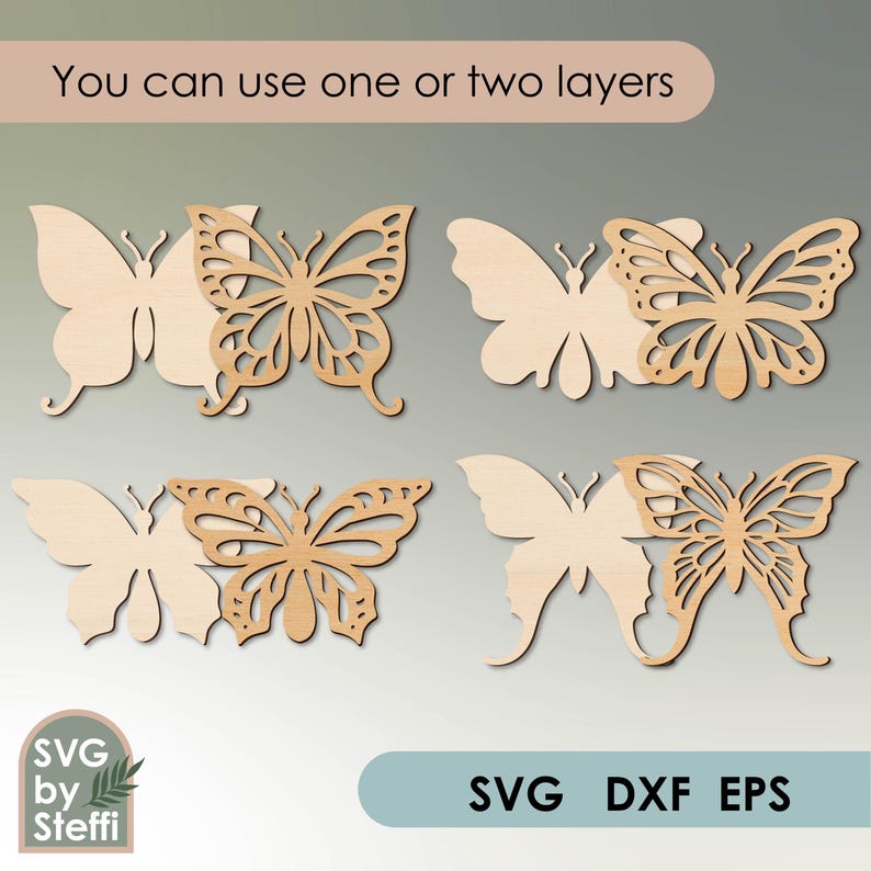Butterfly Svg Bundle Butterflies Svg Laser Cut Files 3d Layered ...