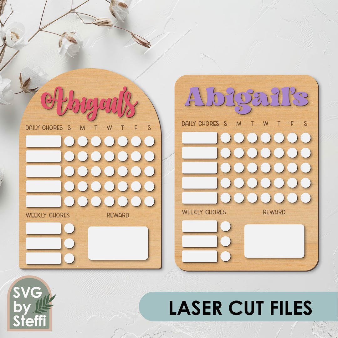 Chore Chart for Kids Svg Family Chore Chart Svg Kids Routine Chart ...