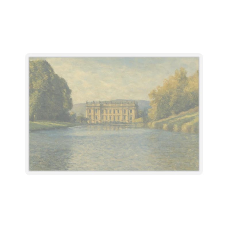 Monet Style Pemberley Sticker: Pride and Prejudice, Jane Austen Art - Etsy