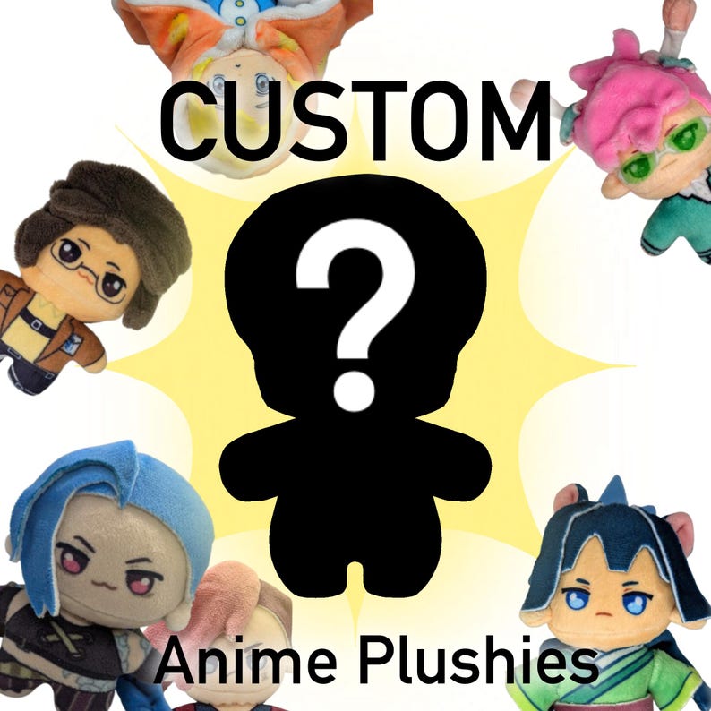CUSTOM ANIME PLUSHIES - Etsy