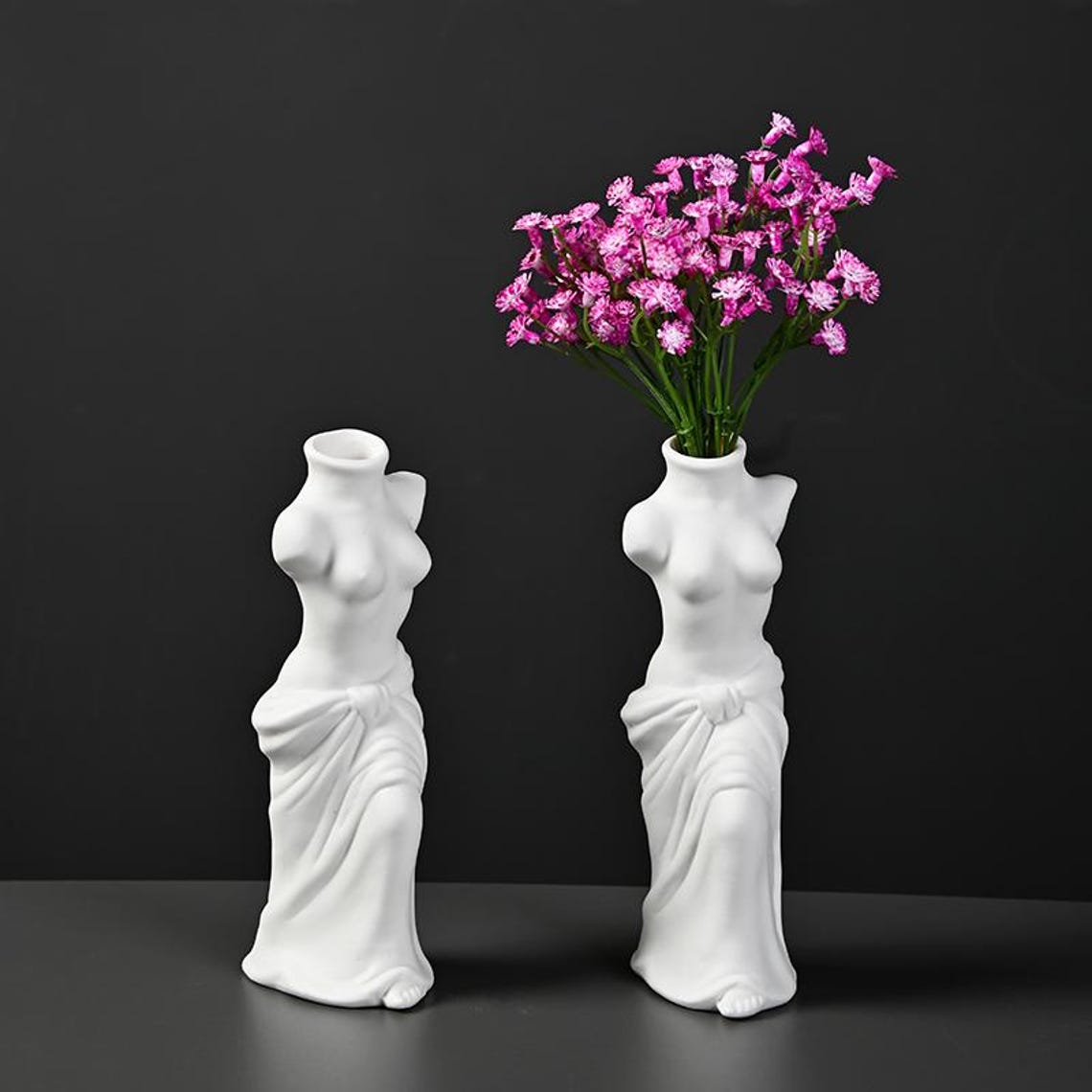 Body Vase Female Form White Bud Vases Body Shaped Small Mouth Unique ...