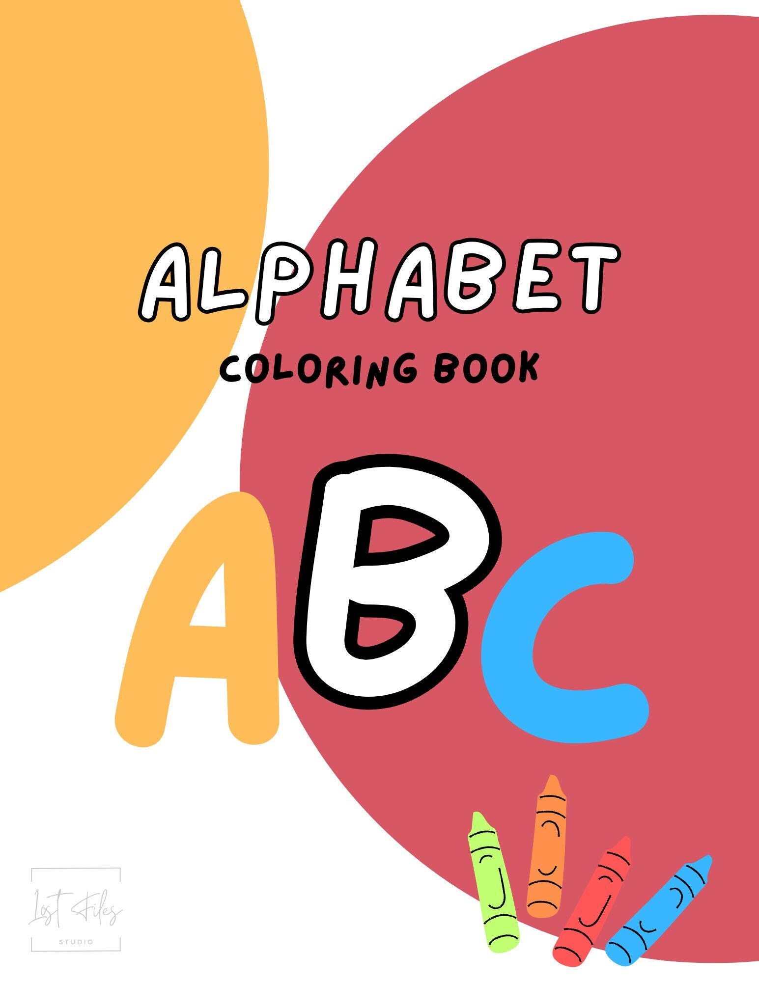 Alphabet Coloring Book for Kids Digital Download Educational & Fun - Etsy