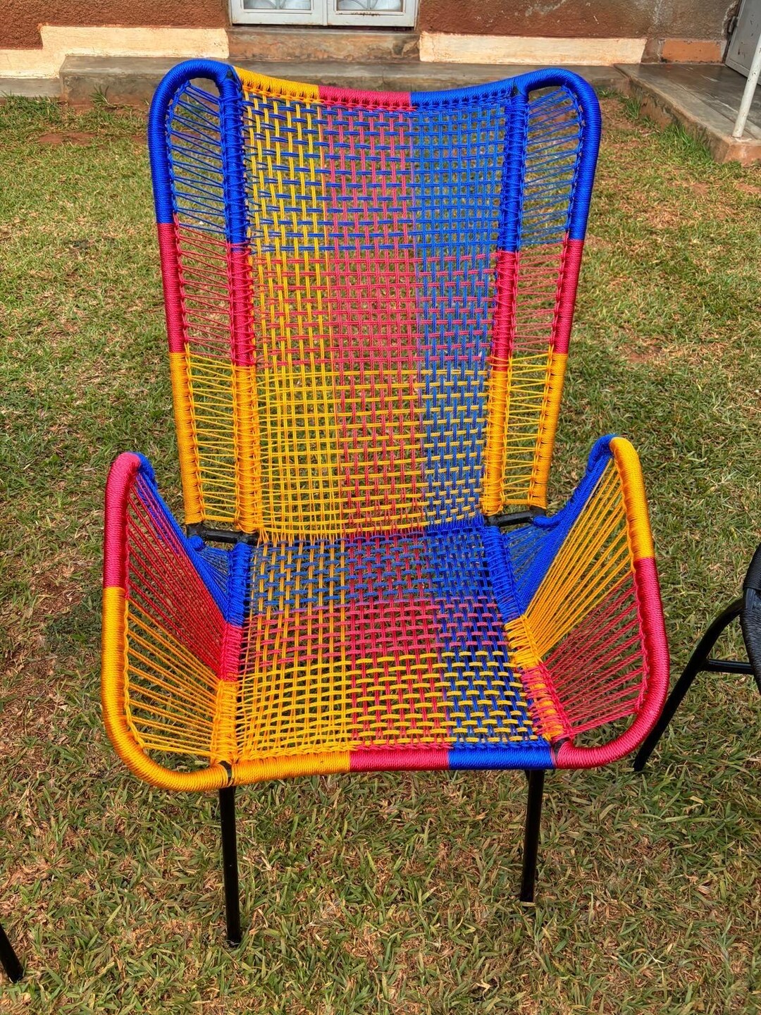 Patio Chair, Outdoor Lounge Chair, Hand Made Chair, Cotton Thread Chair ...