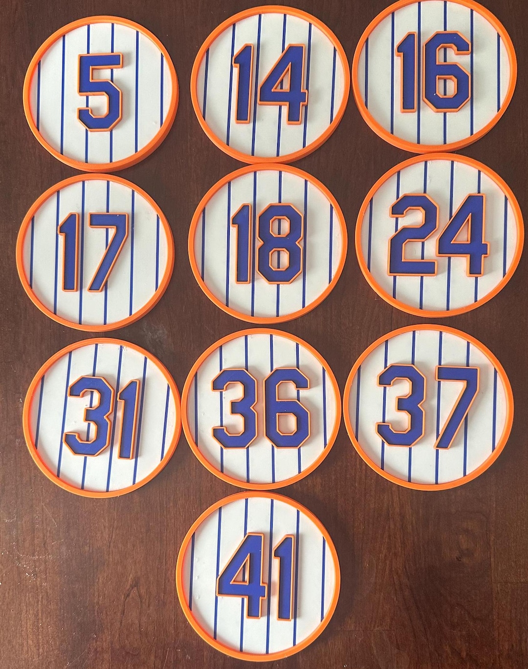 Mets Retired Number Magnets Complete Set | Refrigerator Magnet for Mets ...
