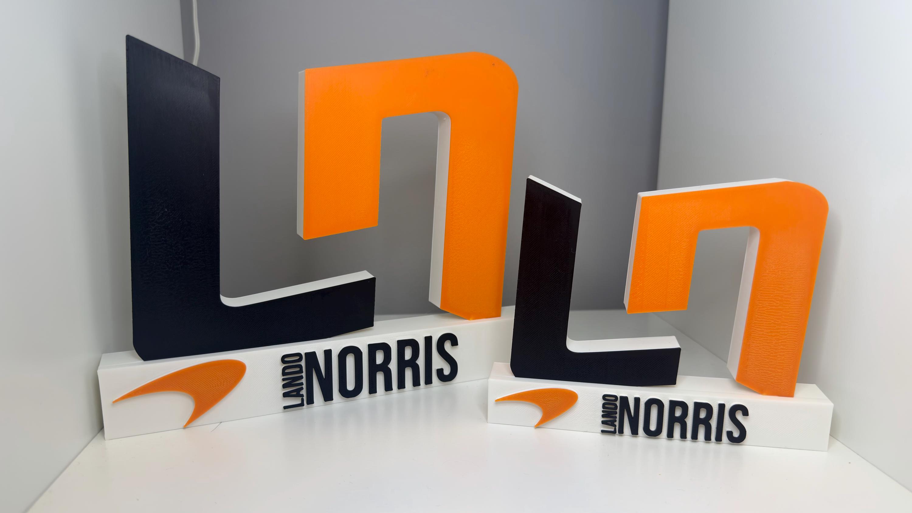 Lando Norris World Champion F1 Logo Sign: 3D Printed Racing Fan Gift - Etsy