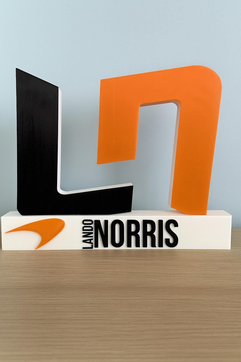 Lando Norris World Champion F1 Logo Sign: 3D Printed Racing Fan Gift - Etsy