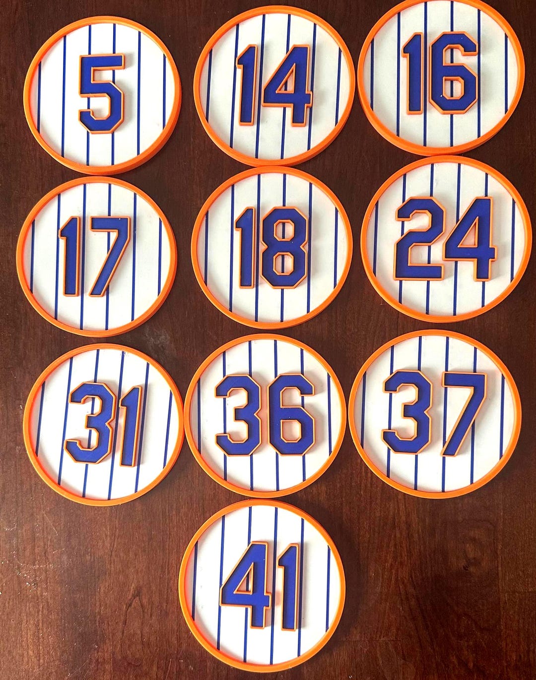 Mets Retired Number Magnet Set: Baseball Fan Gift - Etsy