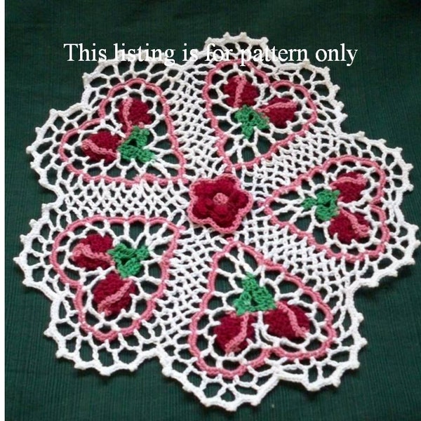 Rose Doily Pattern - Etsy