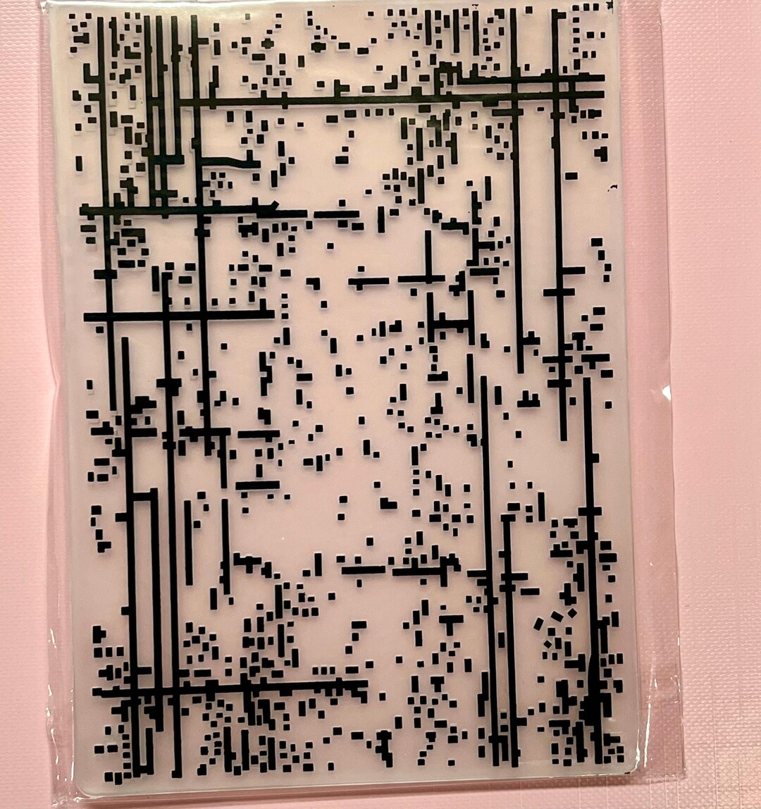 Line Dot Embossing Folder for Cards and Scrapbooks, Embossed Paper, 4x6 ...