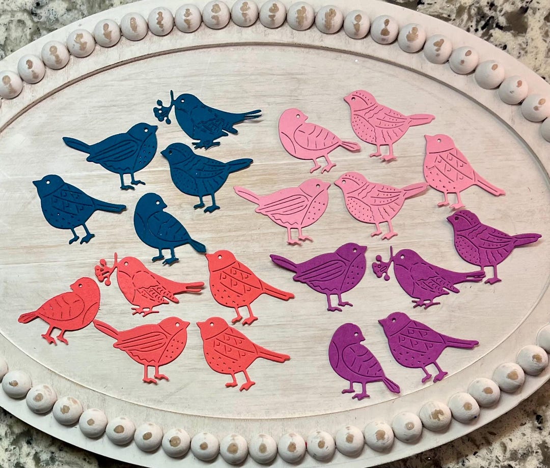 FREE SHIPPING! 20 Die Cut Paper Birds / Bird Cutouts / Assorted ...