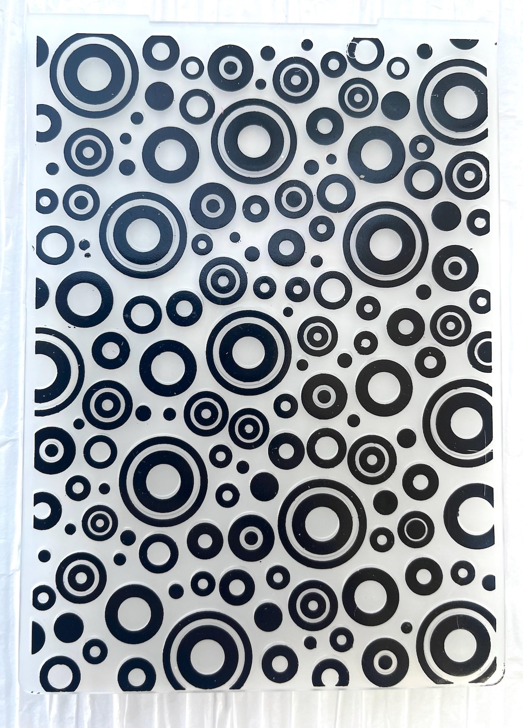 Circles Embossing Folder for Cards and Scrapbooks, Embossed Paper, 4x6 ...