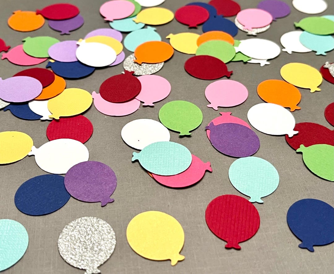 FREE Ship! Balloon Die Cuts, Set of 50, 1", Balloon Punch Outs, Card ...