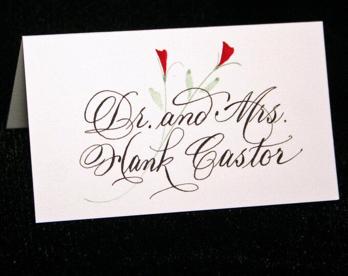 Place Card Calligraphy for Your Wedding or Event, Calligraphy by Hand ...