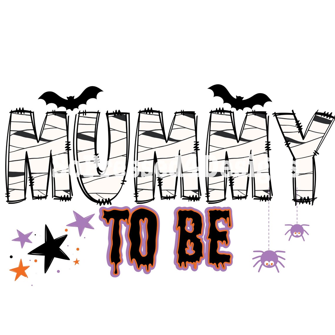 Mummy to Be Halloween PNG - Etsy
