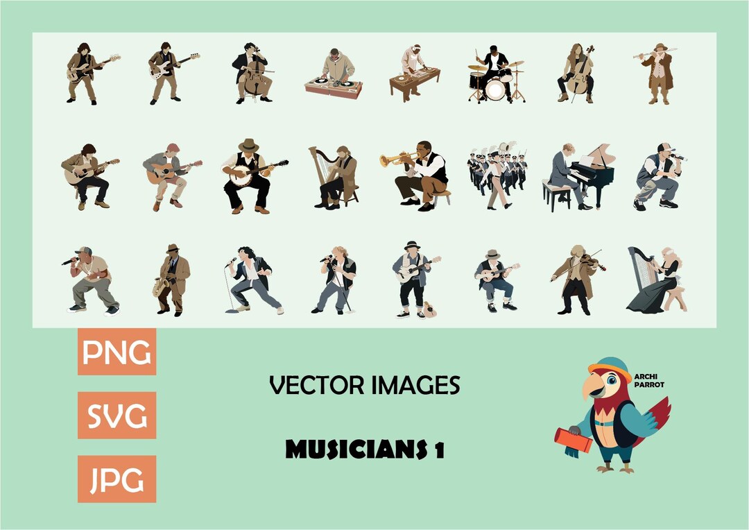24 Musician Vectors for Design and Illustration | Illustrations and ...