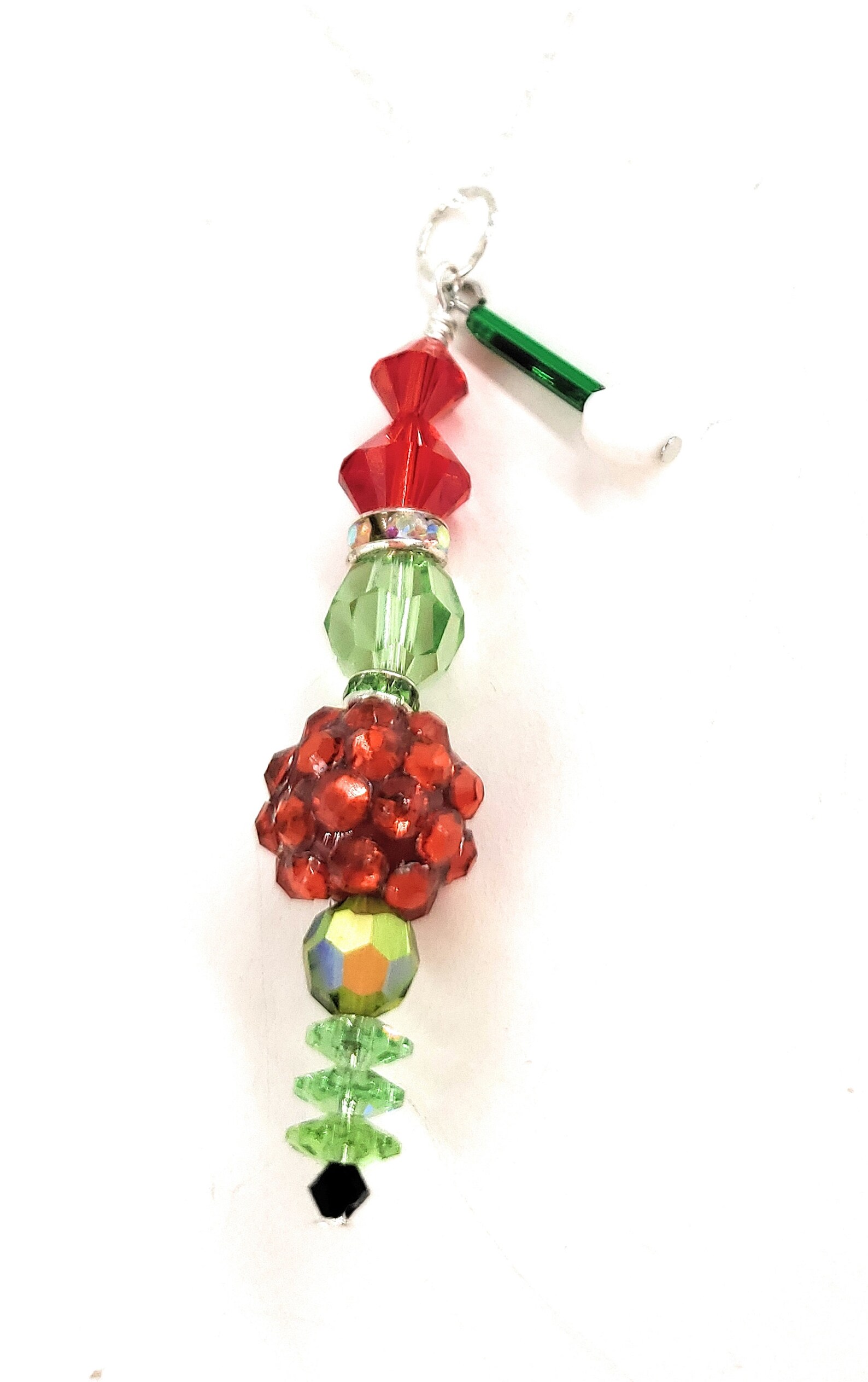 Grinch Pendant: Swarovski Crystal Christmas Holiday Jewelry, Sterling ...
