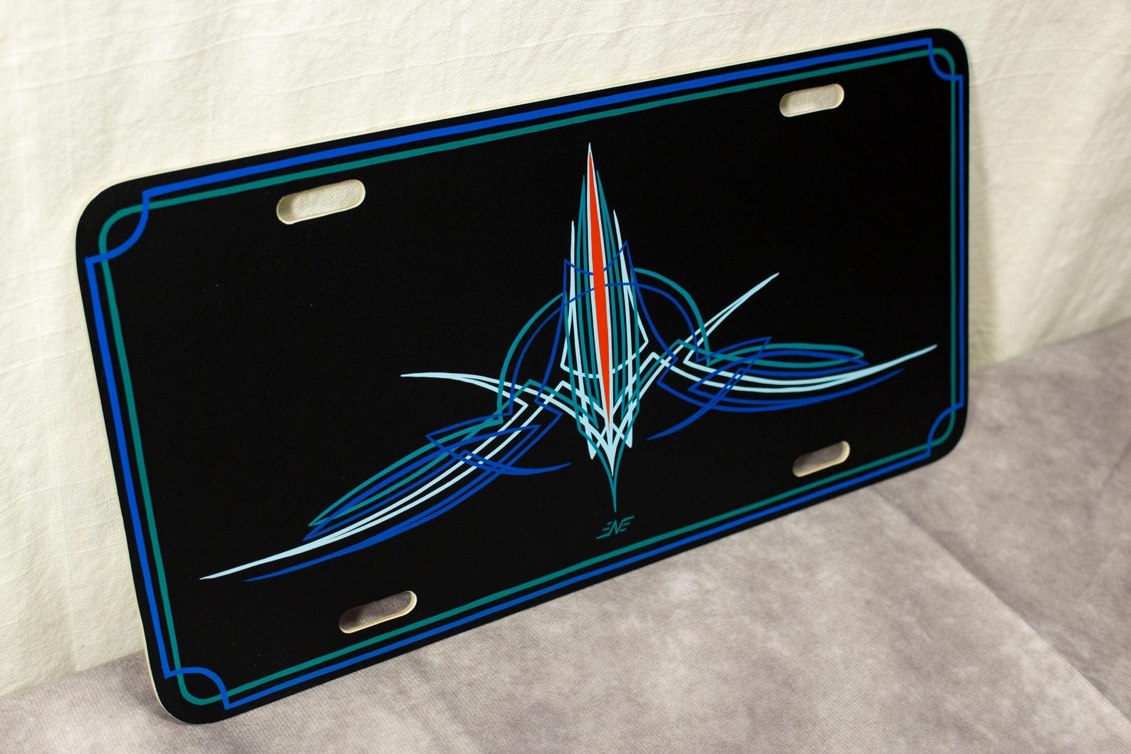 Original Pinstriping Painted by Hand on a Panel by Neimar Duarte - Etsy