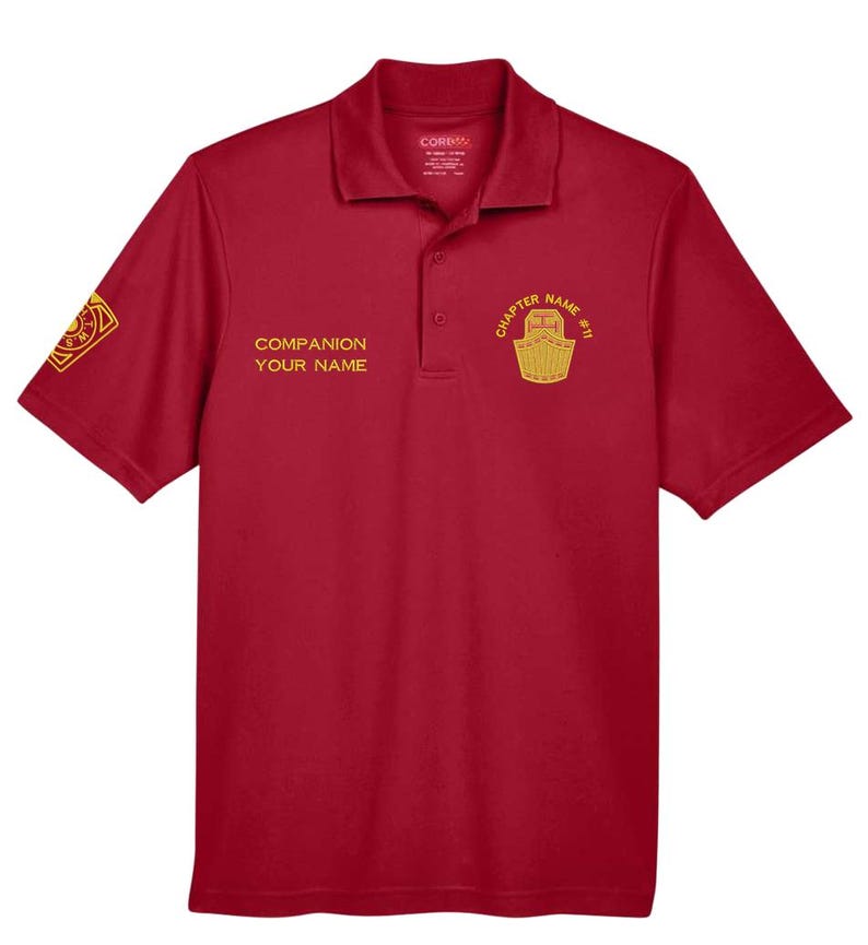 Holy Royal Arch Mason Embroidered Polo | Custom Name & Chapter Shirt ...