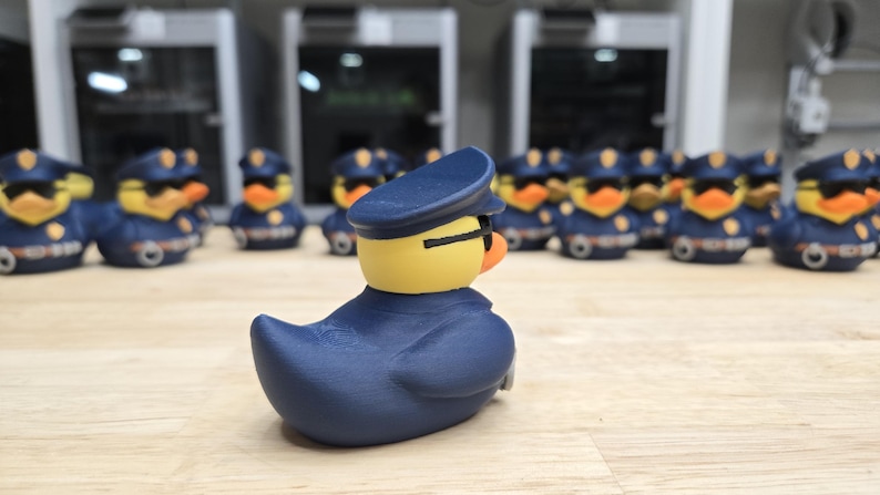 3D Printed Police Officer Duck - Cop Duck Figurine - Etsy