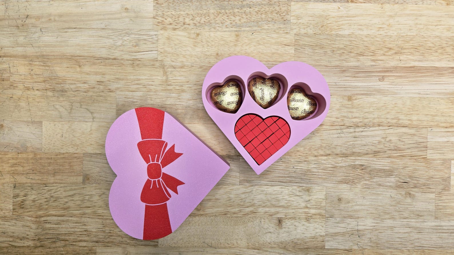 3D Printed Valentine's Day Heart Box | Valentine Candy Box | Heart ...