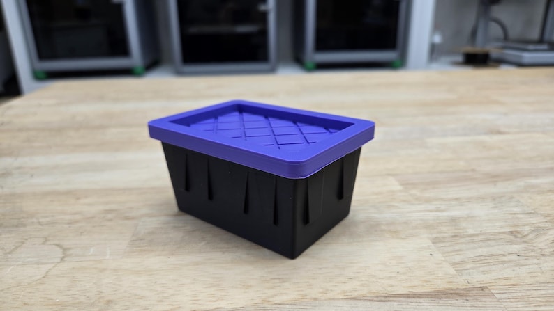 3D Printed Mini Storage Tote | Modular Organization Bin | Small Storage ...